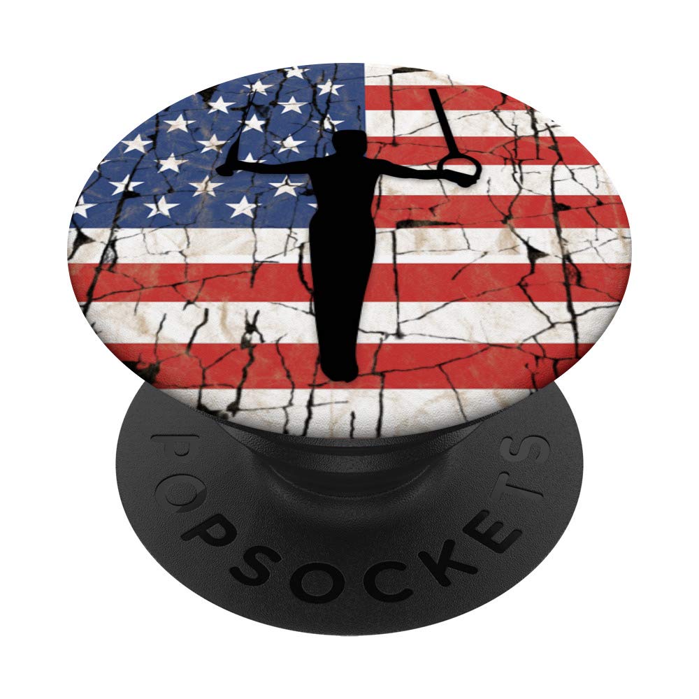 Amazon.com: Gymnastics American Flag Men Boys Gymnast Gift PopSockets ...
