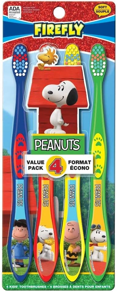 Amazon.com: Firefly Peanuts Soft Toothbrush 4 Each : Health & Household