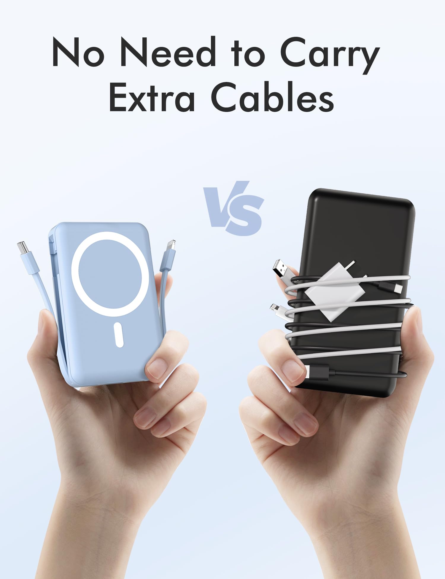 Snapklik.com : Podoru Wireless Portable Charger, 10000mAh Magnetic ...