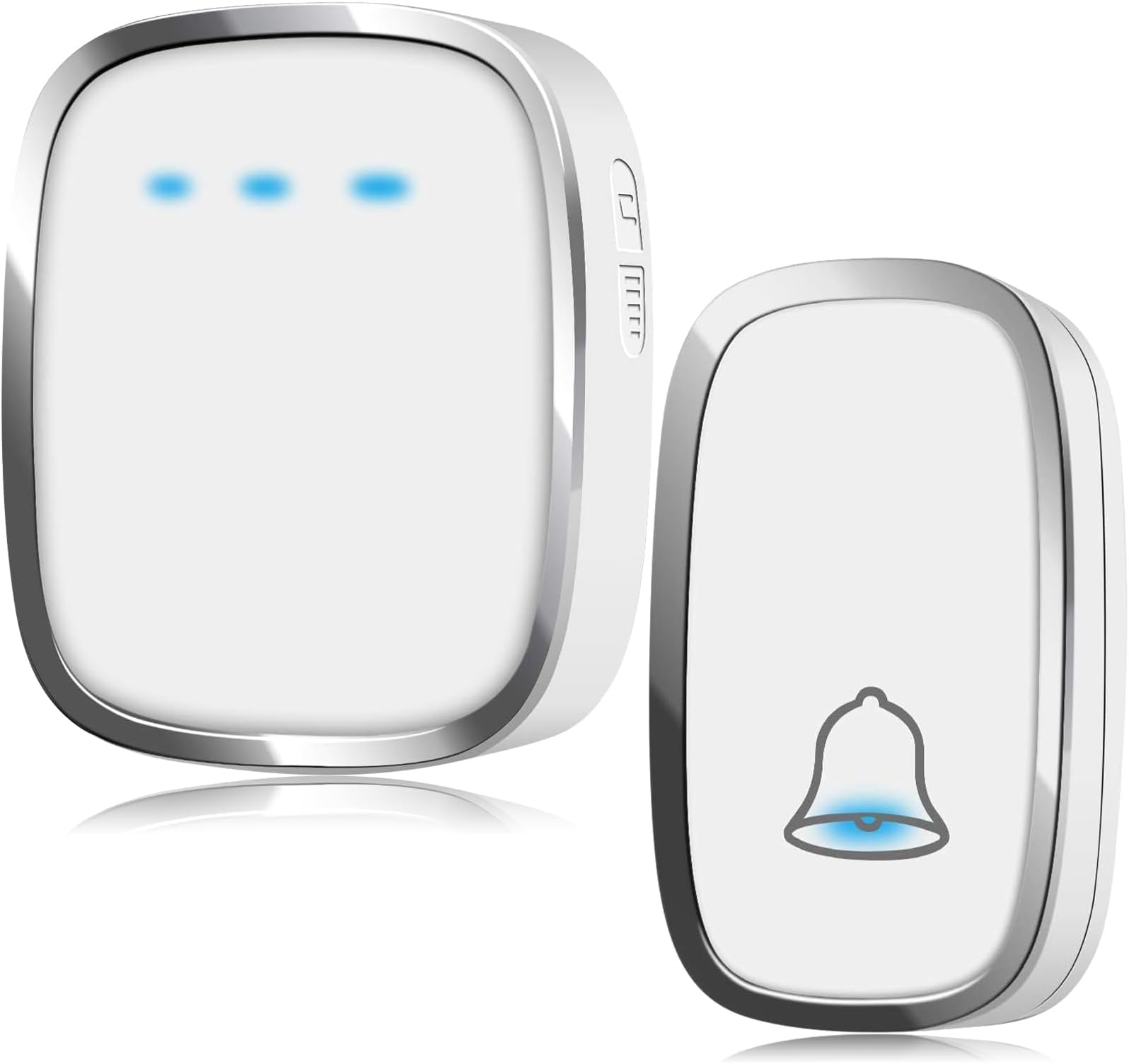 Kasonic DB201 Kit de sonnette sans fil étanche Plug and Play Portée de ...