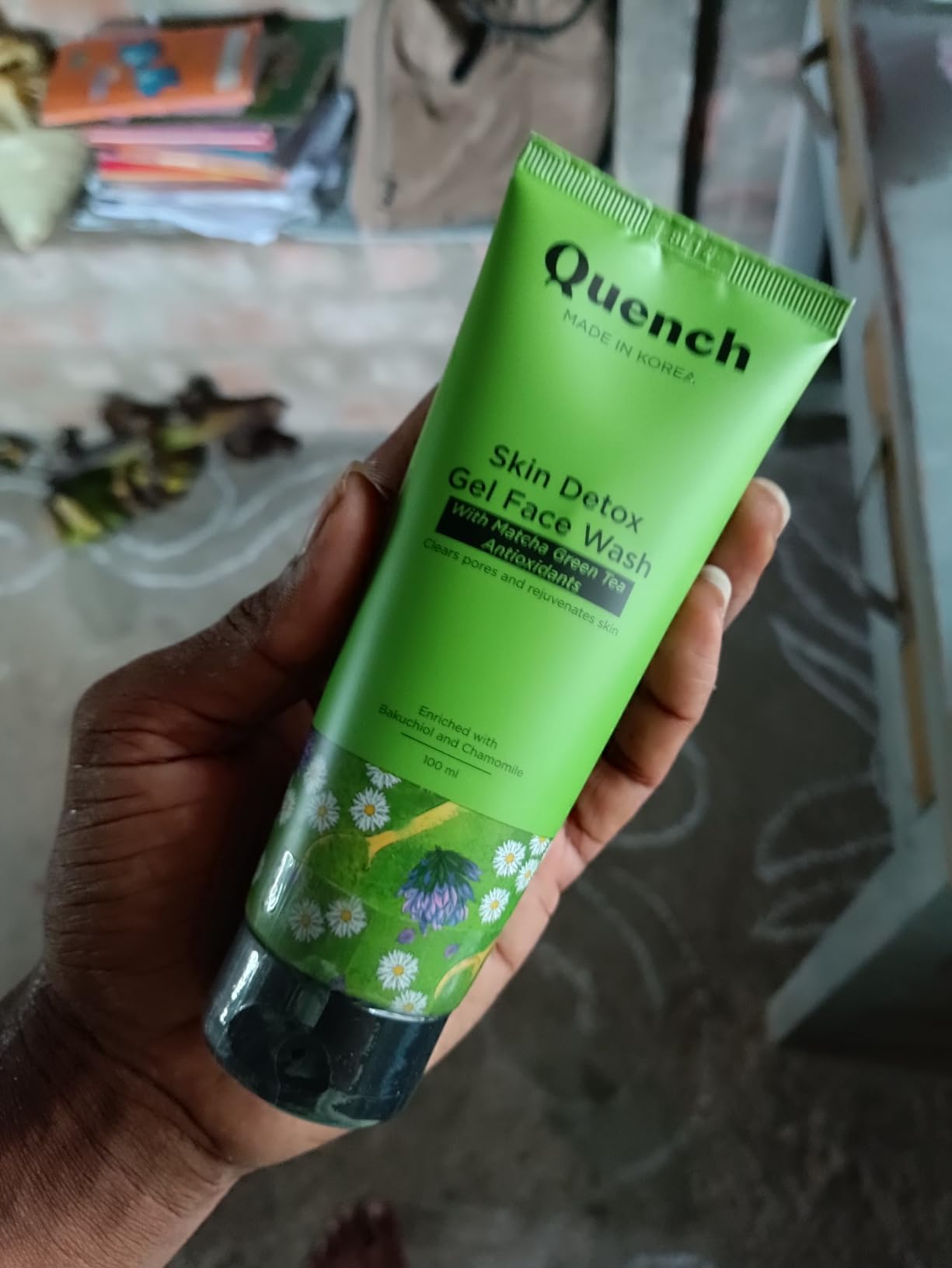 Quench Skin Detox Gel Face Wash with Matcha Green Tea Anti-Oxidants ...