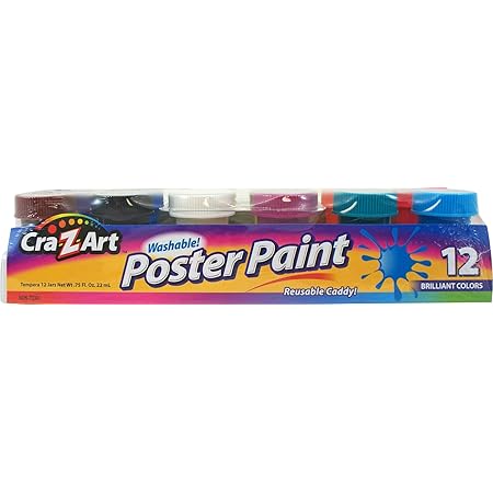 Amazon.com: Cra-Z-art Washable Poster Paint, 12-Count (10601-6 ...
