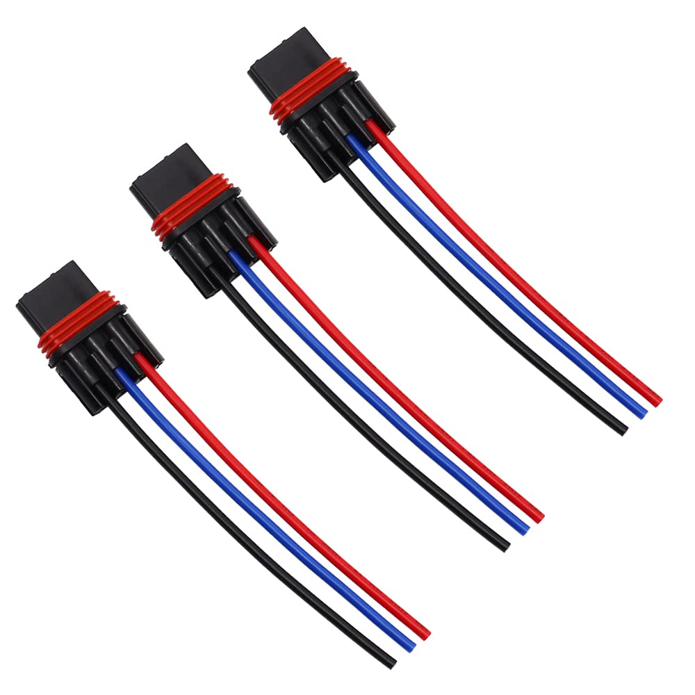 Snapklik.com : 3pcs Pulse Power Plug Pigtail Connector Black Red Blue ...