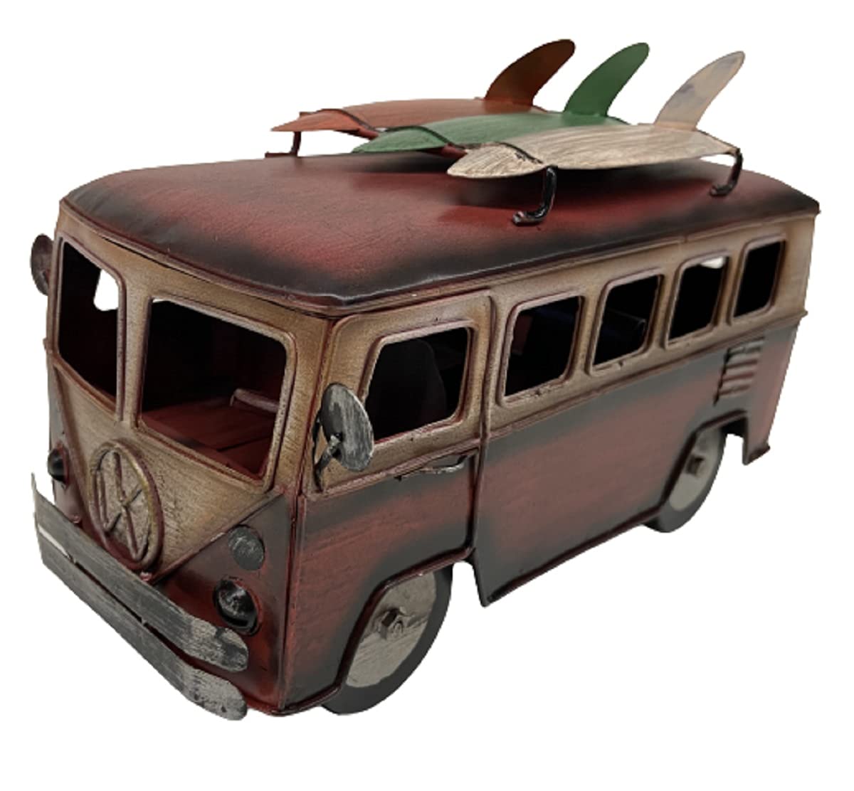 1963 Volkswagen Type Panel Van Woody With Roof Rack And Surfboard 1:64 ...