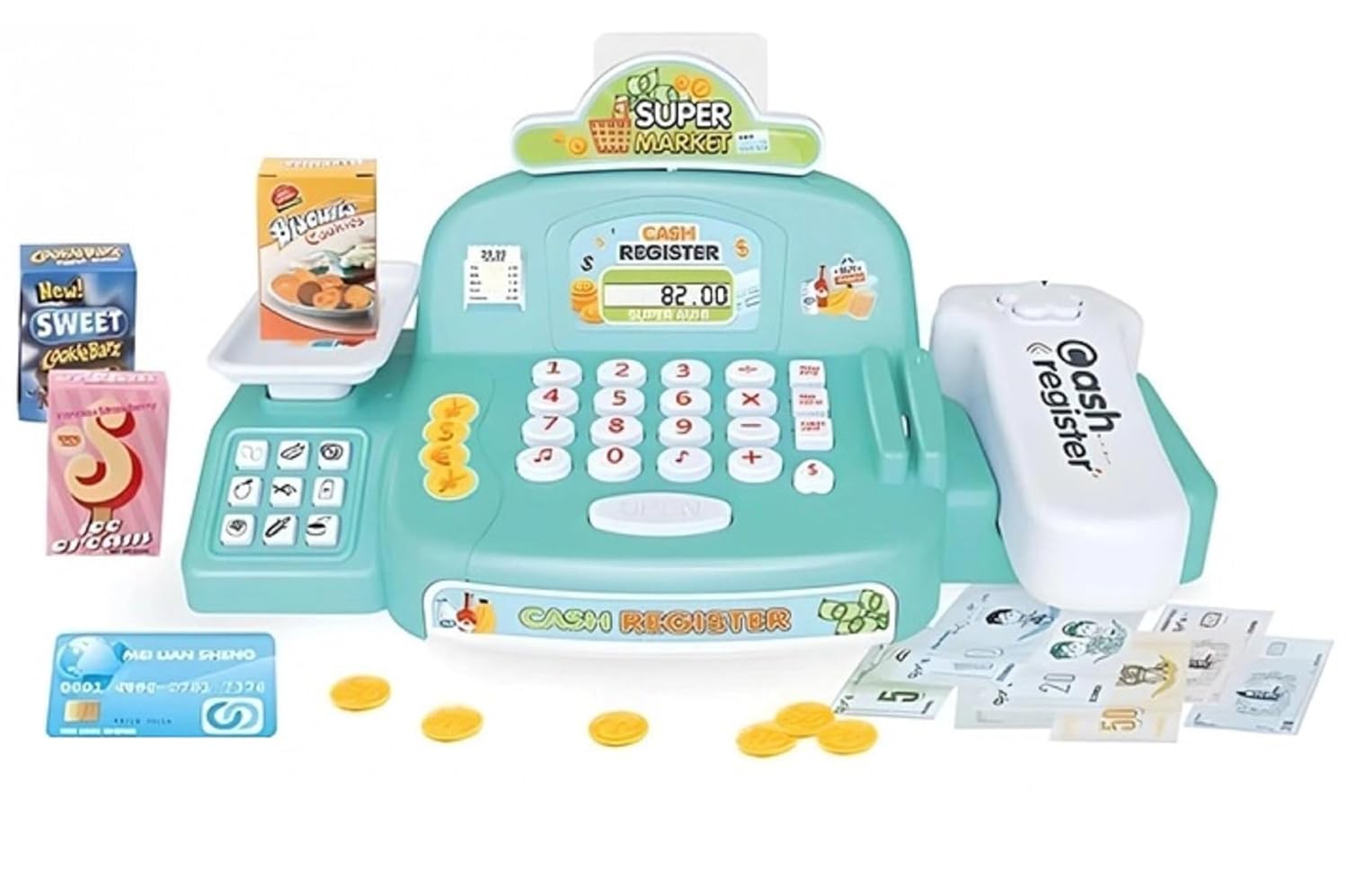 Buy HALO NATION® Super Market Cash Register Till Pretend Play ...