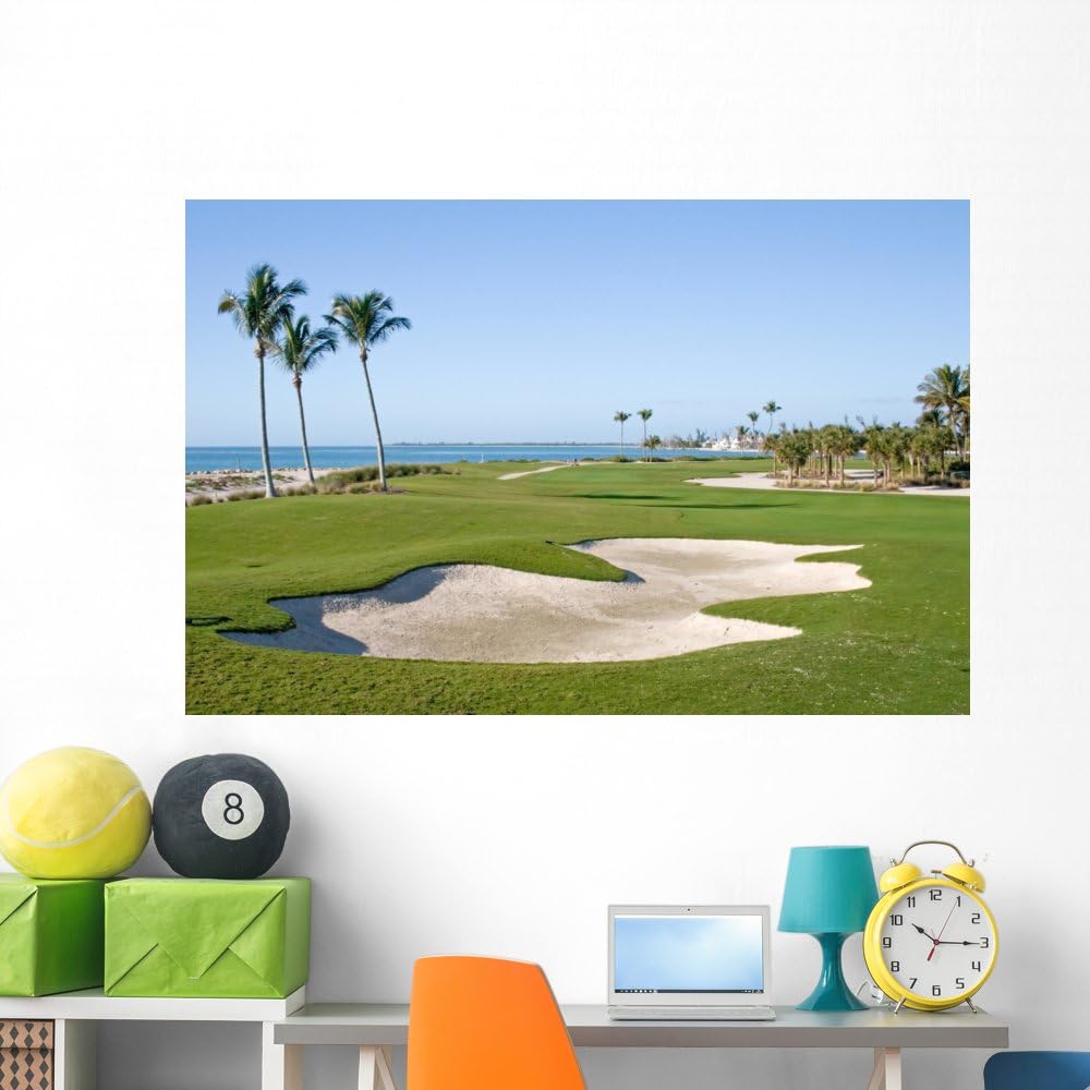 Amazon.com: Wallmonkeys Golf Course Wall Mural Peel and Stick Graphic ...