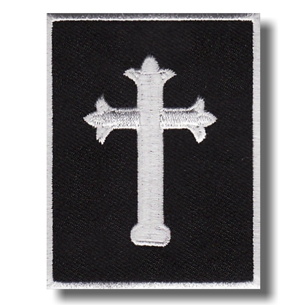 Amazon.com: White Cross - Embroidered Patch 5 x 7 cm : Clothing, Shoes ...