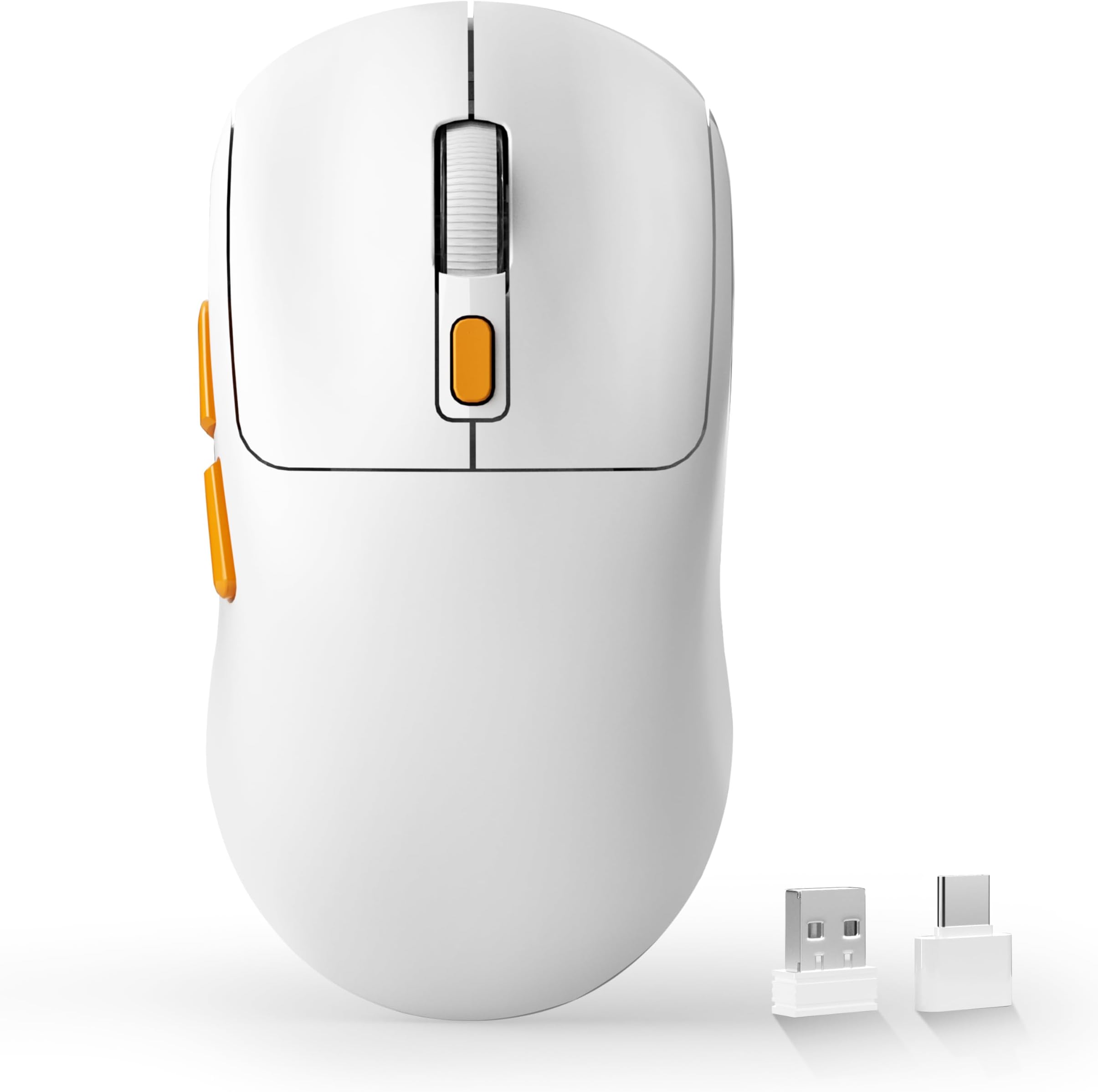 Amazon.com: FMOUSE Wireless Mouse (Bluetooth & 2.4GHz USB) with Forward/Backward Side Keys ...