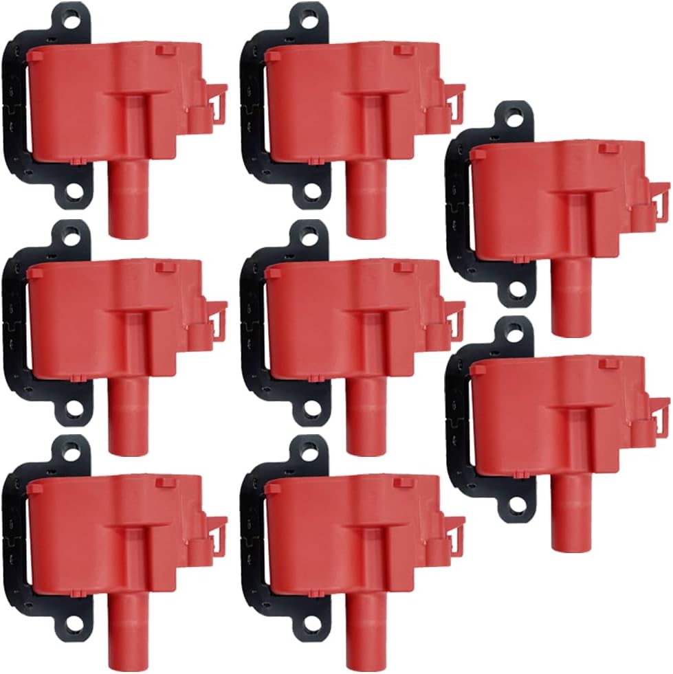 Amazon.com: N51WSTAR RED IGNITION COIL D580 UF192 SET OF 8 COMPATIBLE WITH CADILLAC CTS CHEVY ...