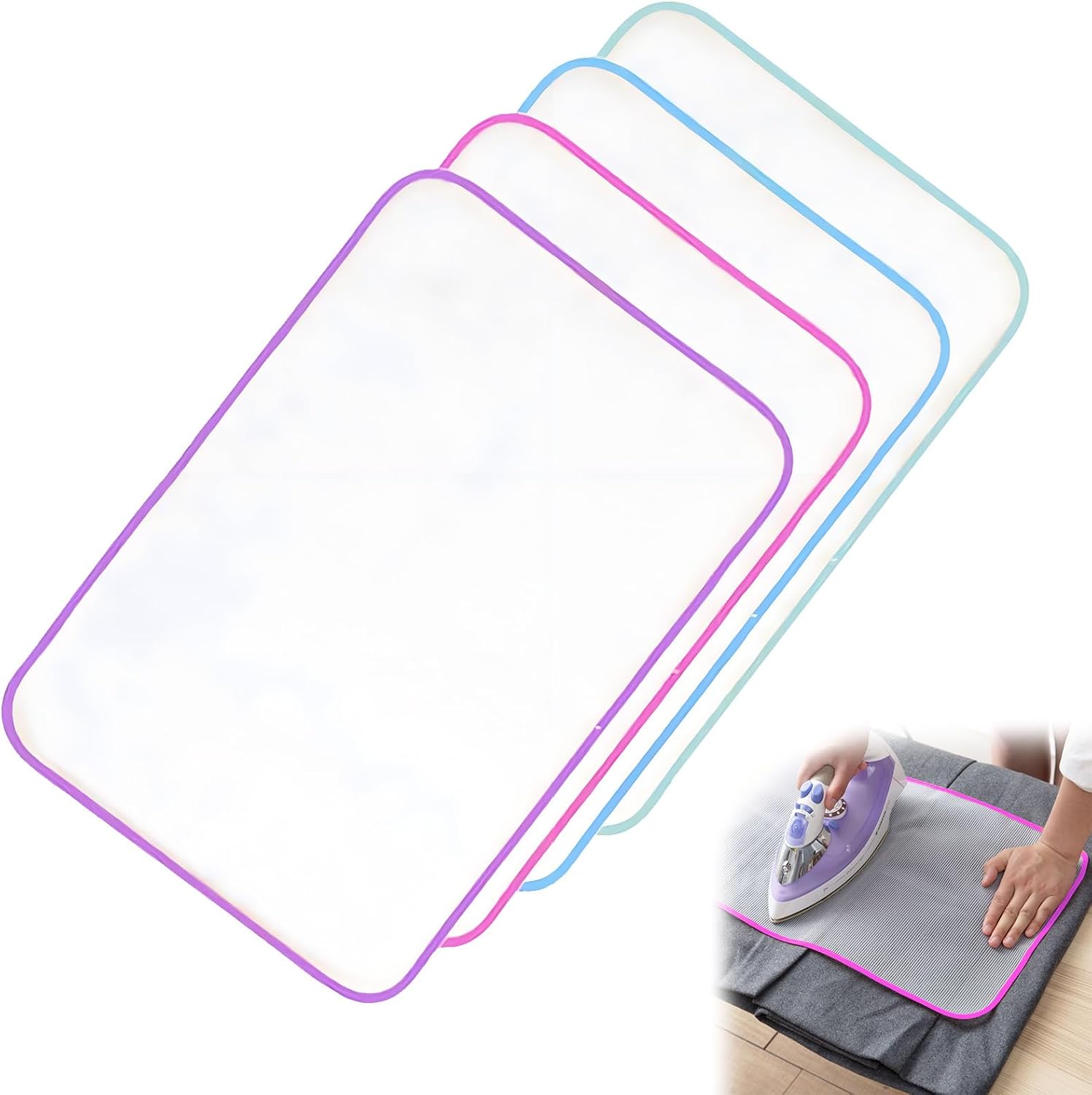 Ironing Cloth, 4 Pcs Protective Ironing Cloth, Ironing Mesh, Protective ...