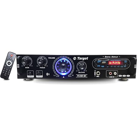 Target TT 707 100 Watts Hi Fi Stereo Amplifier with USB AUX MIC ...