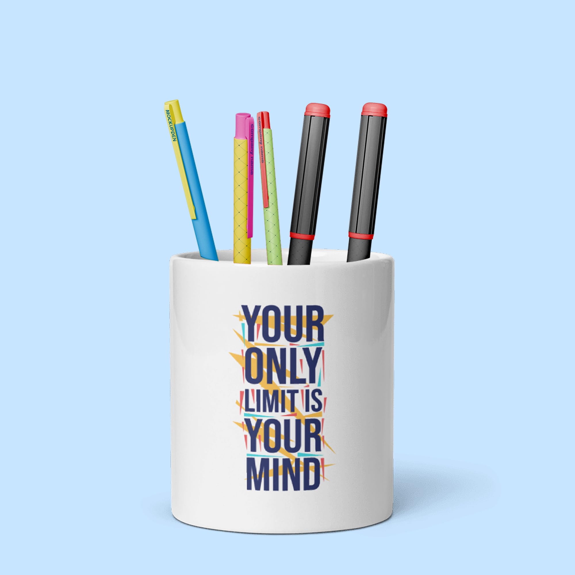 Pixeltint PixelArt Pen Pod: The Motivational Quotes Printed Ceramic Pen ...