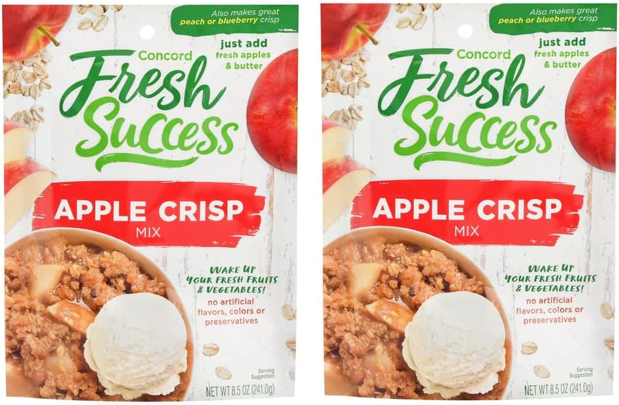 Amazon.com: Concord Foods Apple Crisp Mix 8.5 oz Bag - 2 Pack - Great ...