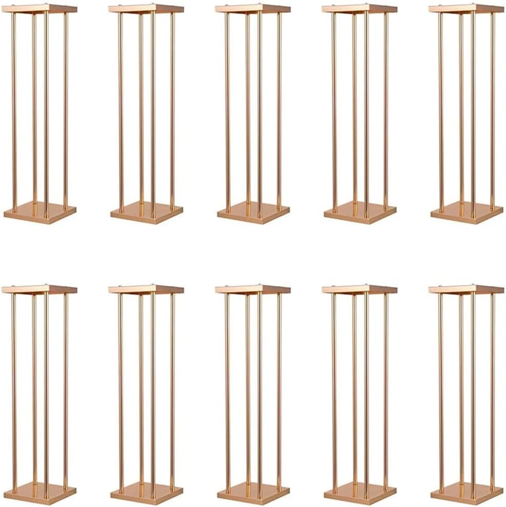 Amazon.com: 10 Pcs Wedding Flower Stand Metal Vase Stand with Plates ...