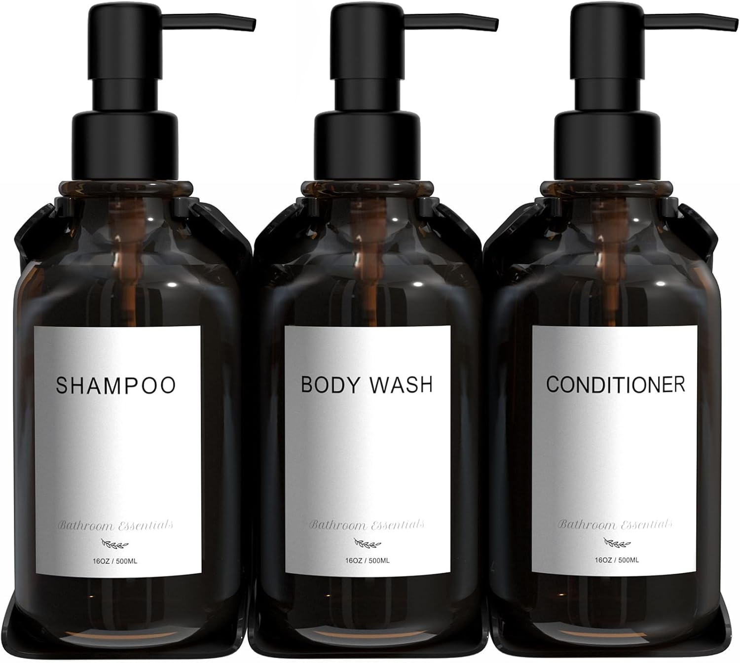 Amazon.com: Modern Shampoo and Conditioner Set - Wall Mounted Shower ...