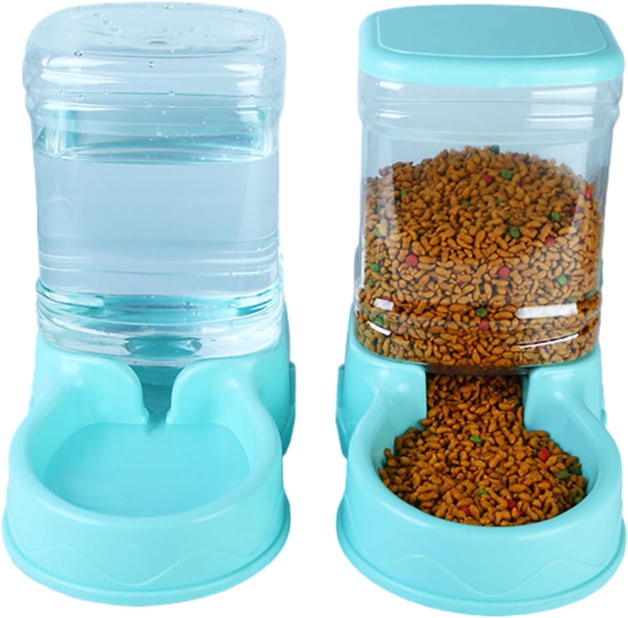 Amazon.com : Hamiledyi Automatic Cats Gravity Food and Water Dispenser ...