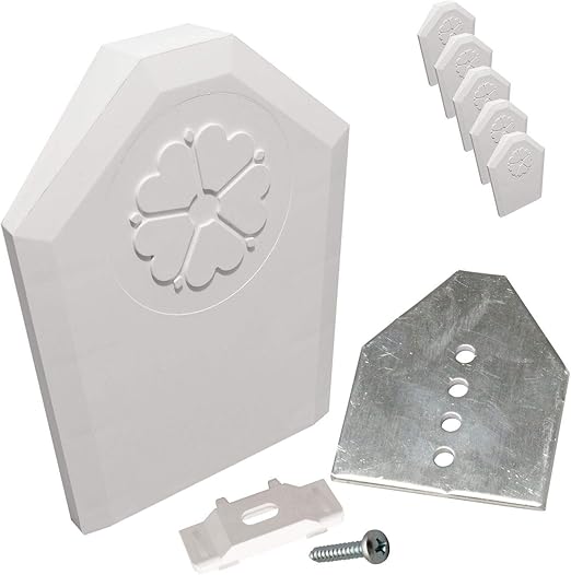 5 x White End-Fix Conservatory Roof End Cap Kit Stop Slipped ...