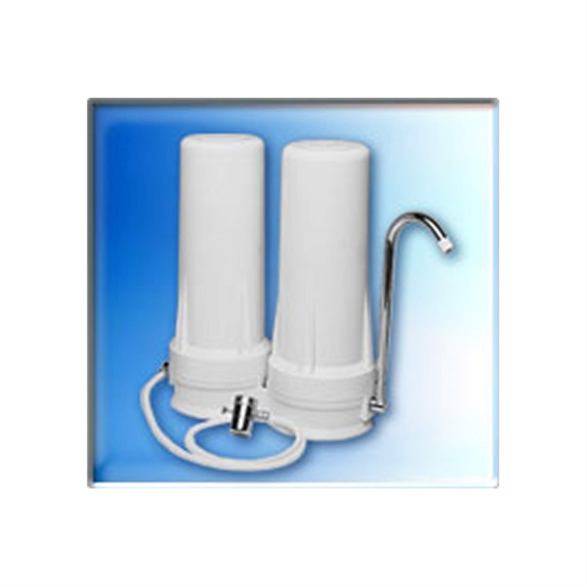 QMP603 Two Stage Countertop Water Filter System - Faucet Mount Water ...