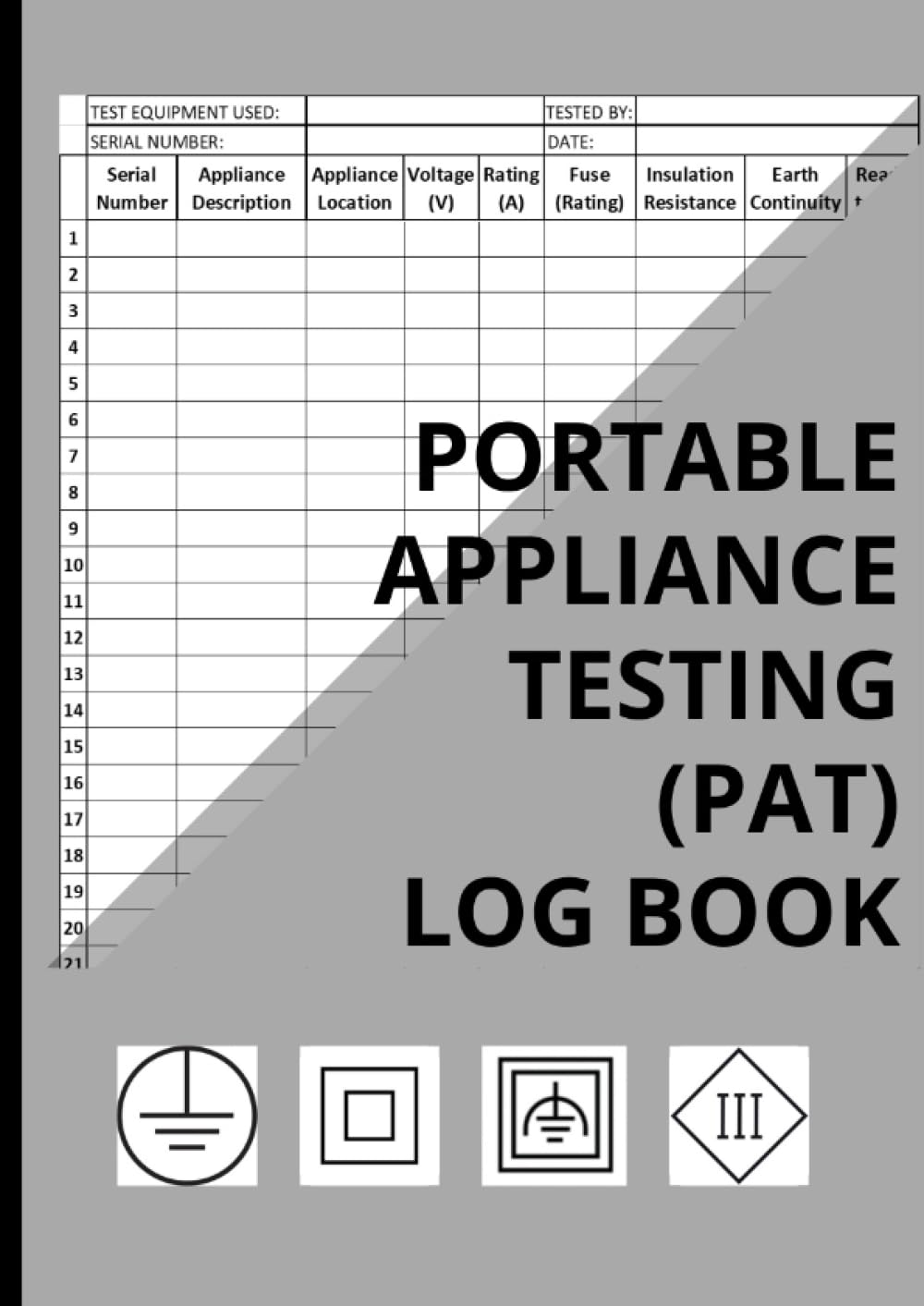 Portable Appliance Testing / PAT Testing Log Book / Certificate ...
