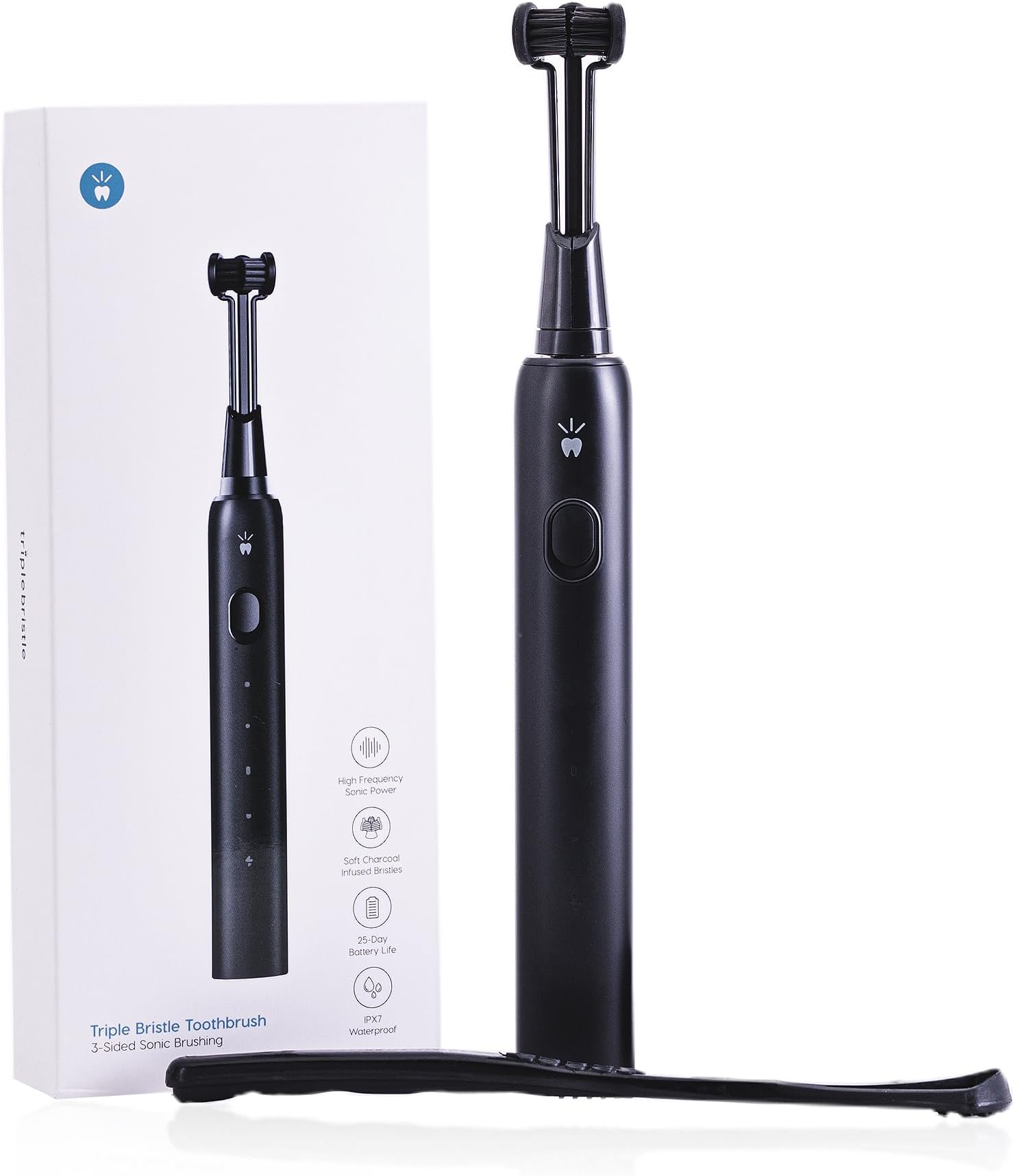 Amazon.com: Triple Bristle Max Sonic | 3 Sided Toothbrush w/ 4 Modes ...