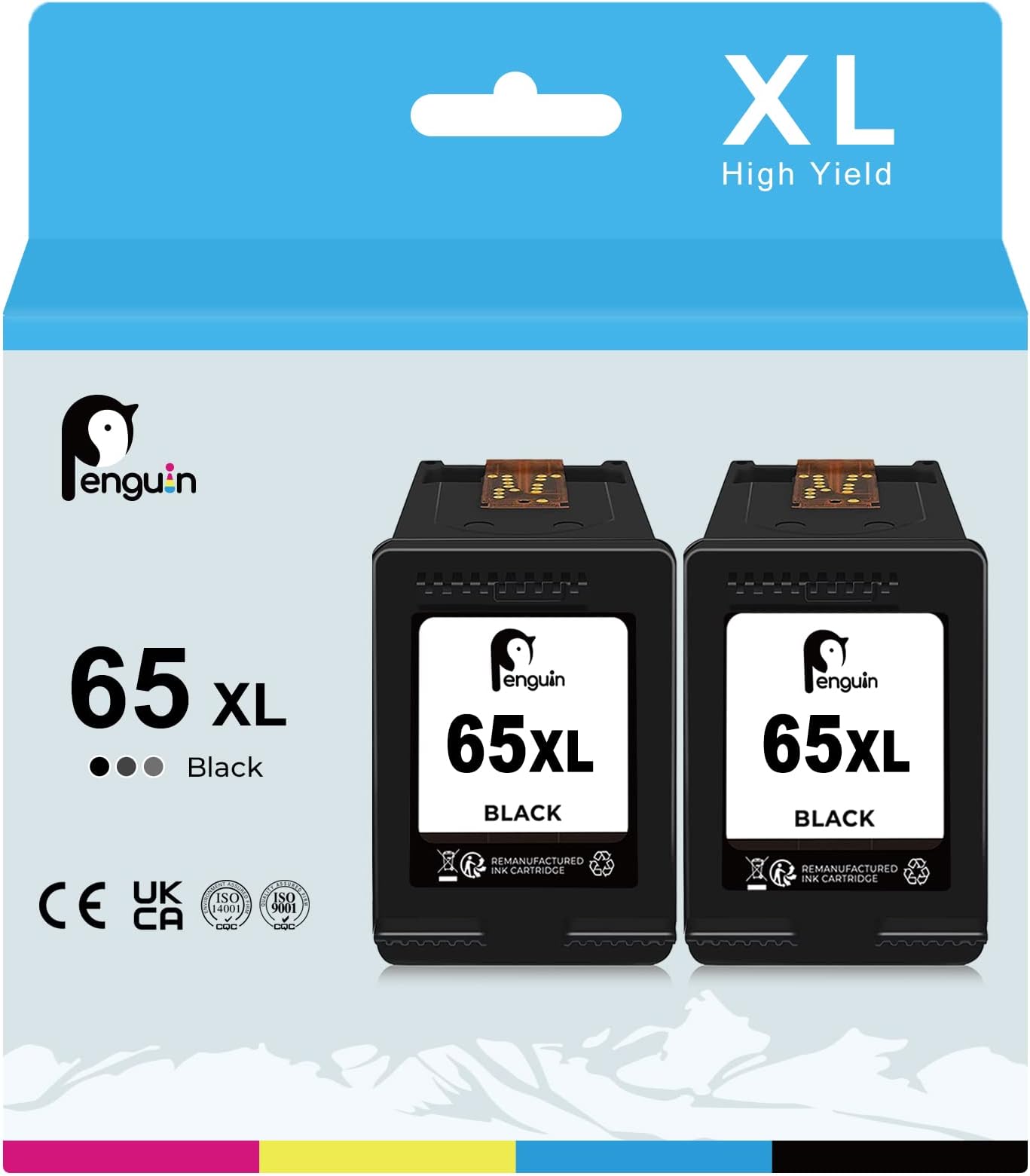 Amazon.com: Penguin 65XL Ink Cartridges for HP Printers DeskJet 3755 ...