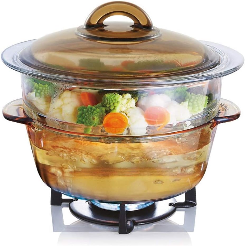 Buy Luminarc Vitro Blooming Cookware Set, 2-Quart Cooking Pot with ...