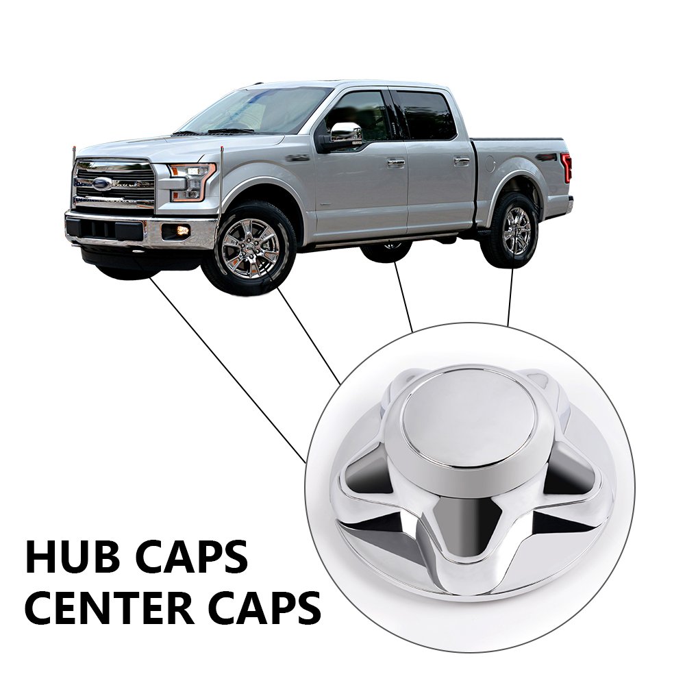 Snapklik.com : 4Pack 7" Chrome Wheel Center Caps Hubcaps Compatible For ...