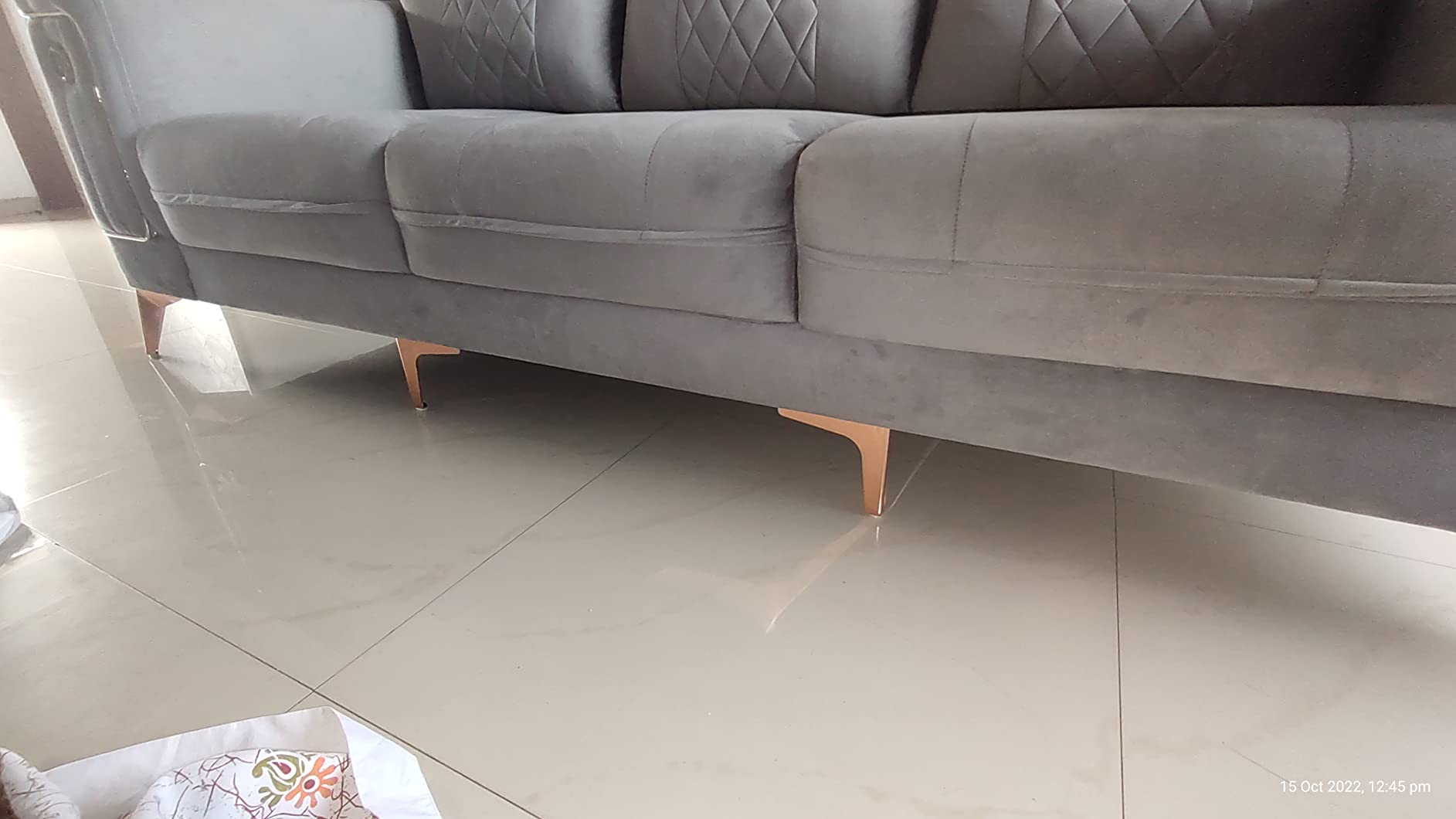 AAKASH DECOR Sofa Leg 3/4 / 5/6 Inches PVD Rose Gold Glossey Finish T ...