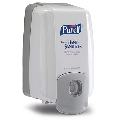 PURELL NXT MAXIMUM CAPACITY Push-Style Hand Sanitizer Dispenser, Dove Grey, for 2000 mL PURELL ...