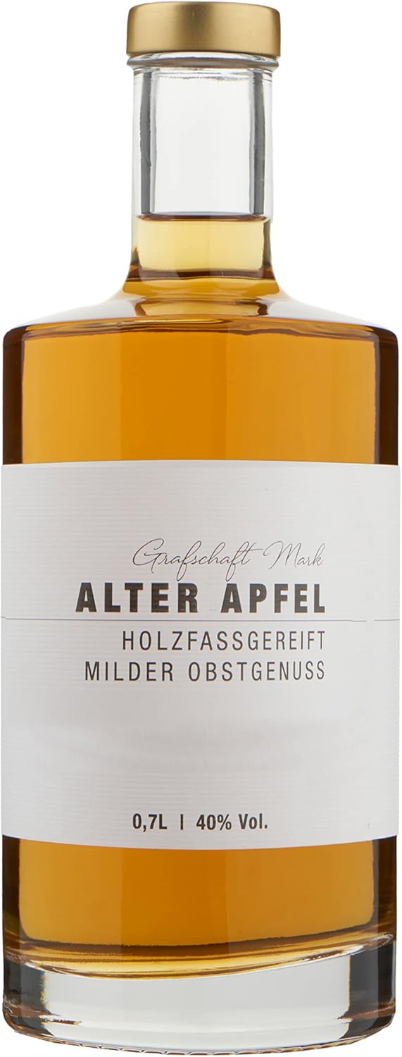 Grafschaft Mark Alter Apfel Obstbrand 1 x 0,7 L, 40% vol. Alkohol ...