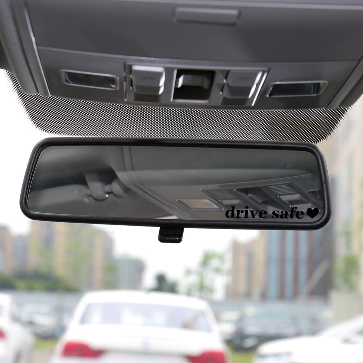 Drive Safe – Calcomanía de espejo de corazón, 3 piezas de calcomanías ...