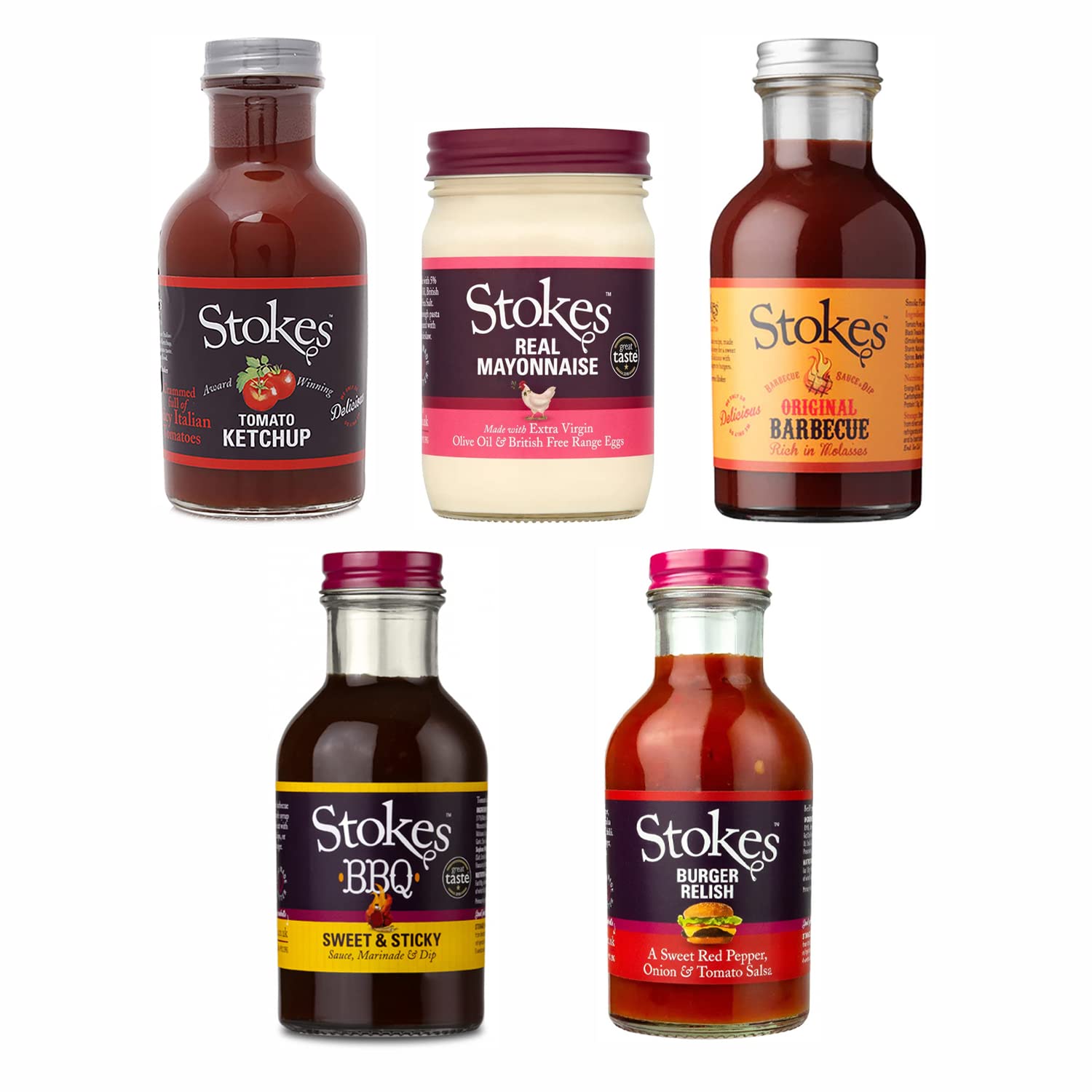 Stokes BBQ Collection – 5 Jars : Amazon.co.uk: Grocery