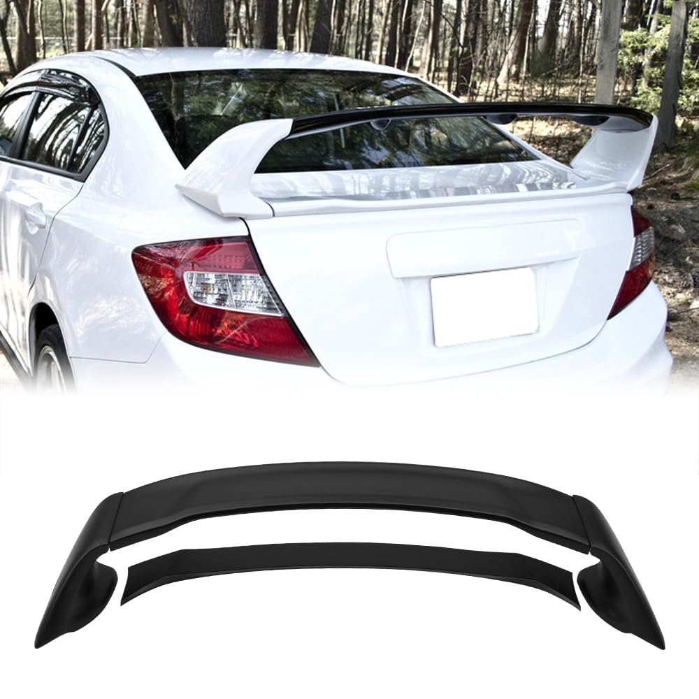 Amazon.com: Trunk Spoiler Compatible with 2012-2015 Honda Civic Sedan 4 ...