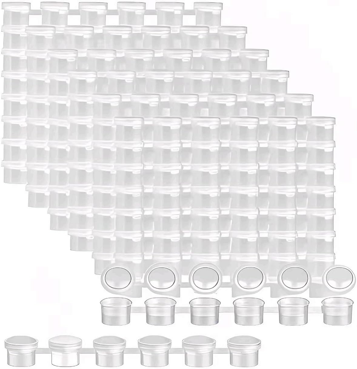 Amazon.com: JAPCHET 120 Strips 720 Pots 3ml Empty Paint Strips Mini ...