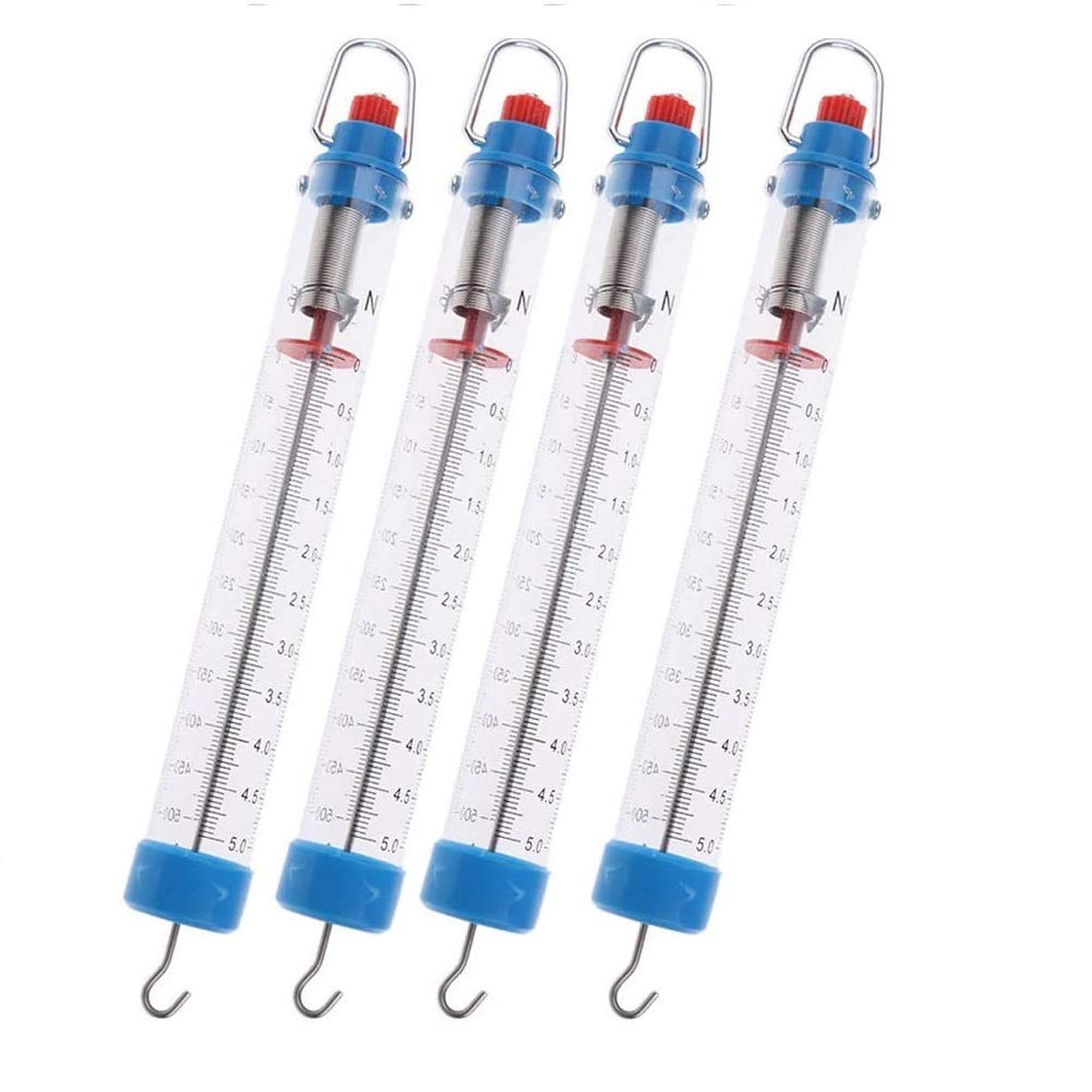 Buy Meiruyu4pcs Spring Scale 5n Plastic Tubular Spring Scale Dual Scale Labeled Balance