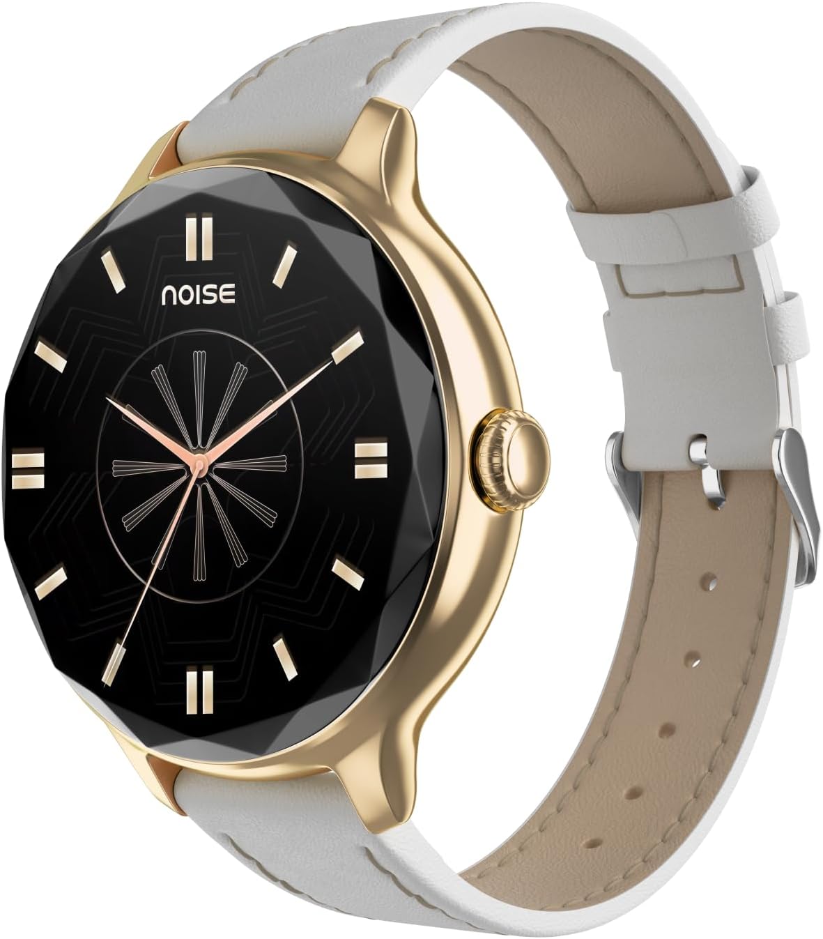 Noise Diva Smartwatch with Diamond Cut dial, Glossy Metallic Finish ...