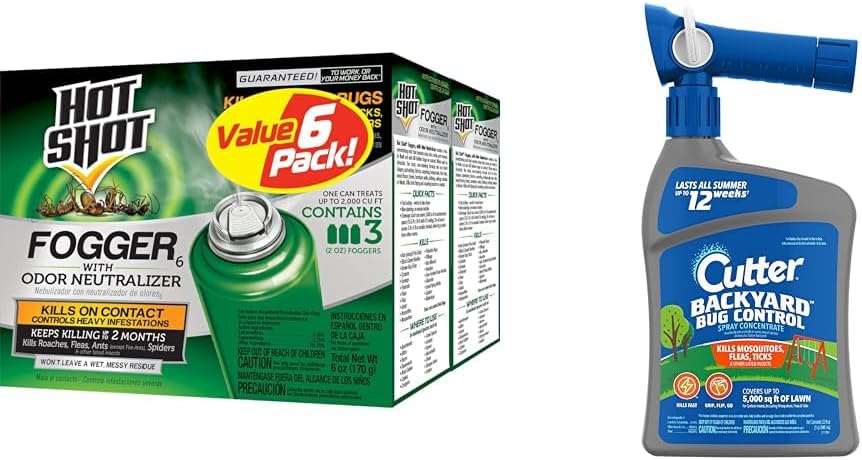 Amazon.com : Hot Shot Fogger with Odor Neutralizer, Kills Roaches, Ants ...