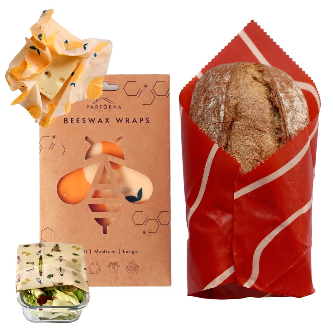 Amazon.com: Parforna Beeswax Food Wraps - Reusable & Sustainable Wraps ...