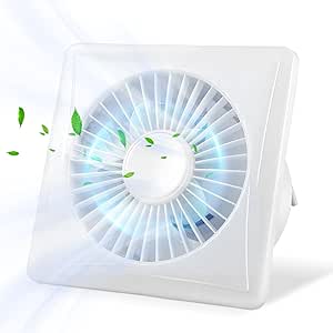 Bathroom Extractor Fan 6-inch Ø 150mm Exhaust Fan with Backflow Flap ...