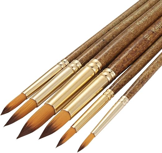 Silithus Pinsel-Set, 6-teilig, professionell, feine Spitze, Pinsel-Set ...