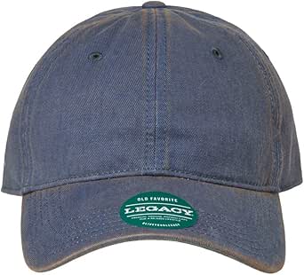 Legacy Old Favorite Solid Twill Cap, Adjustable, Blue at Amazon Men’s ...