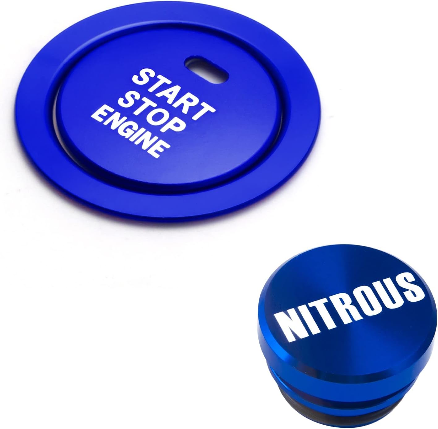 Amazon.com: Xotic Tech Set Blue Aluminum Alloy Engine Start + Blue ...