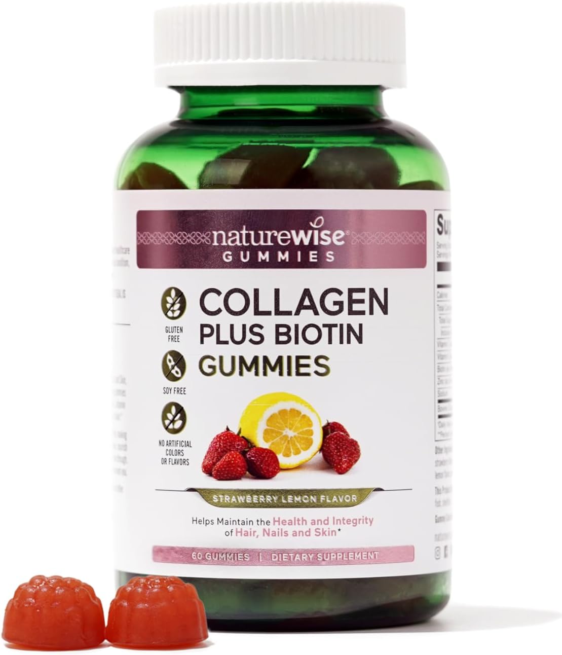 Amazon.com: Nature's Way Alive! Hair, Skin & Nails Gummies, Advanced ...