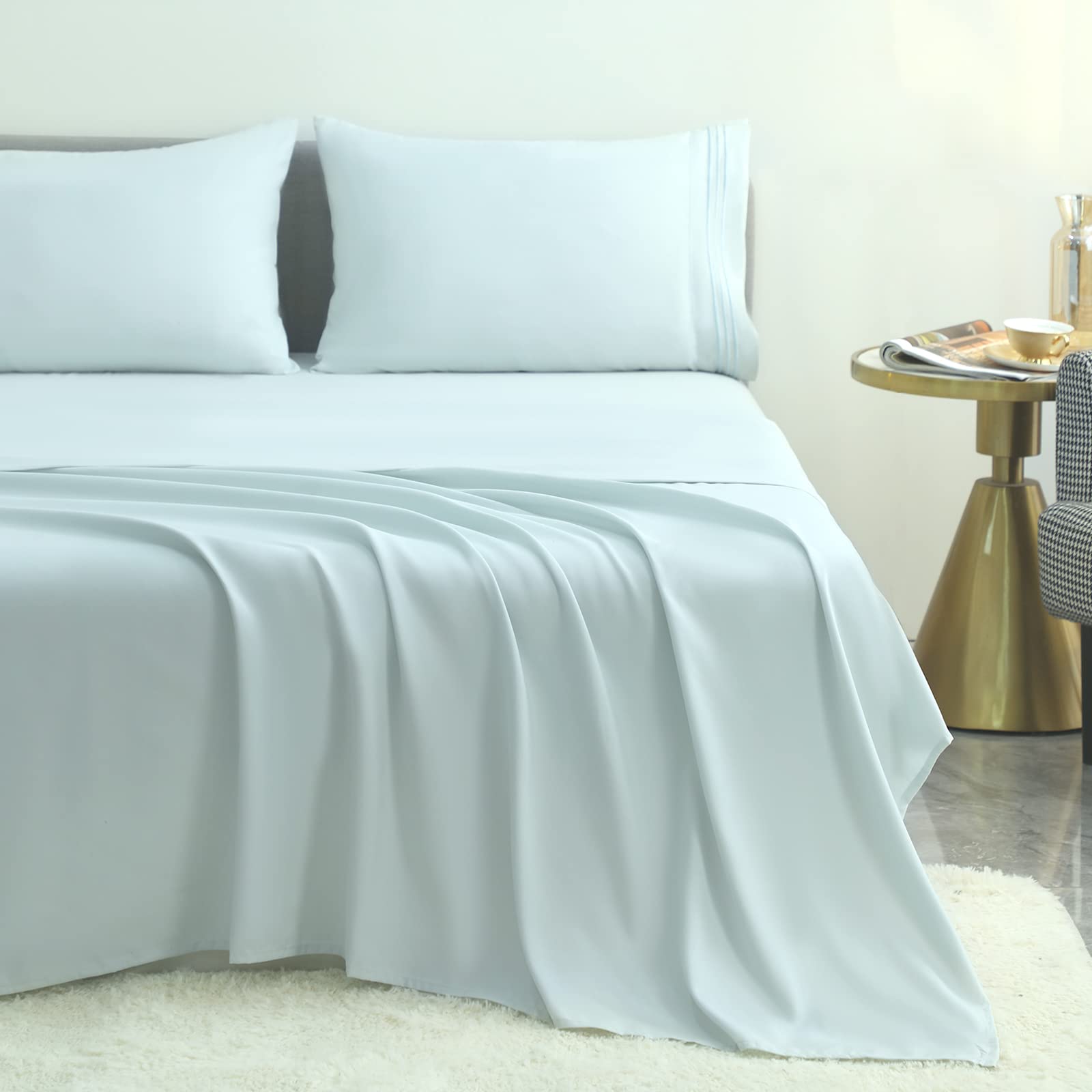 Cove Muse Twin XL Sheet Set 3 Piece College Dorm Room Bed Sheets ...