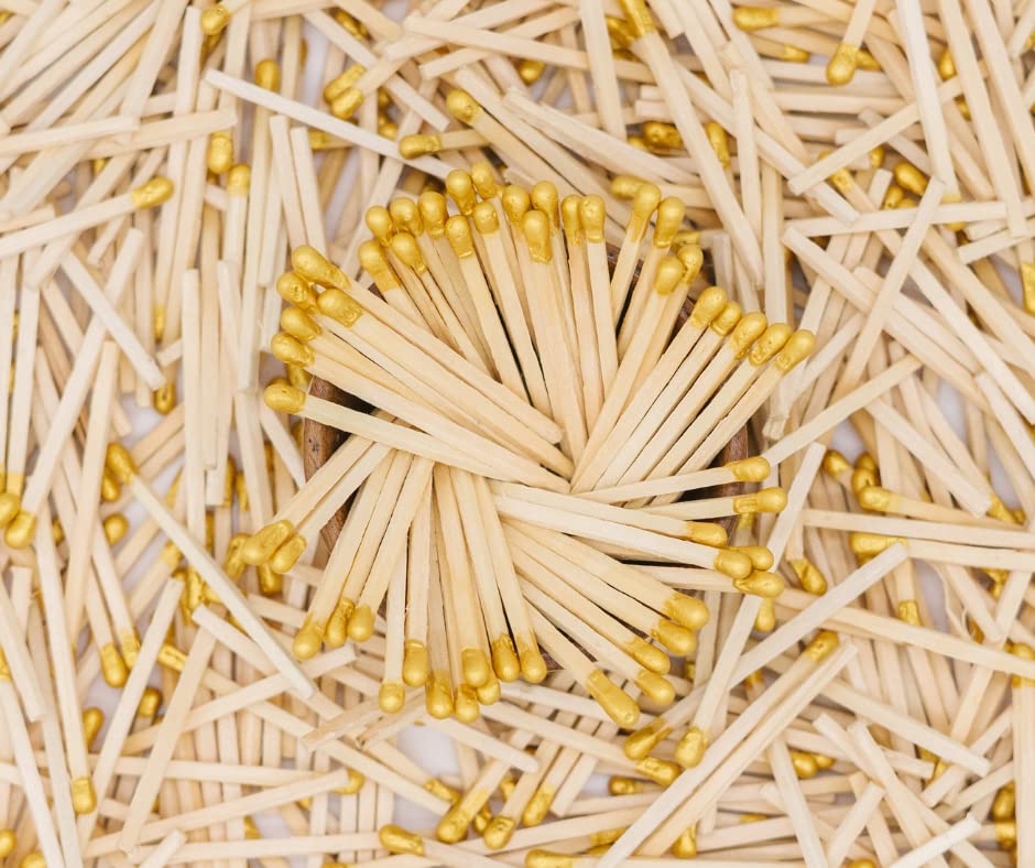 Amazon.com: River Birch Gold Tip Decorative Matches | 200+ Small ...