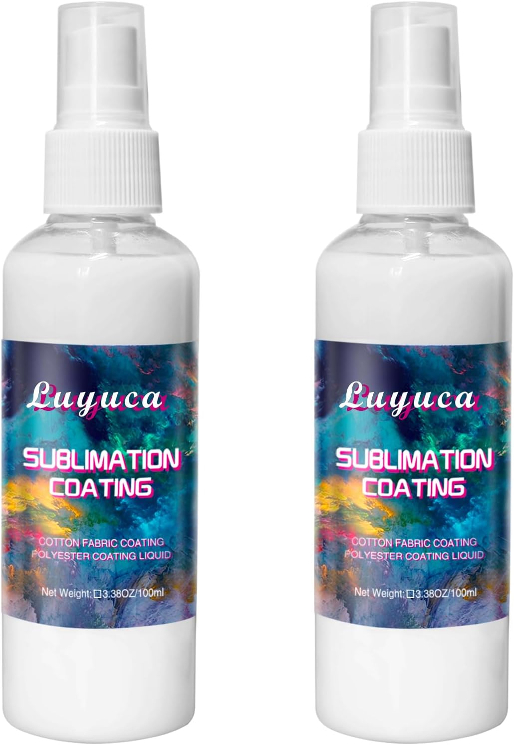 Amazon.com: Luyuca Sublimation Spray, 2PC 100ML Sublimation Coating ...