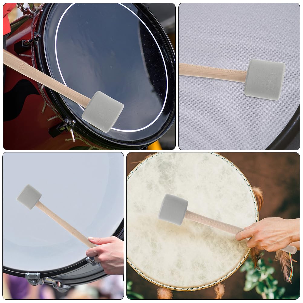 Snapklik.com : 2 Pairs Snare Drum Hammer Bass Drum Sticks Xylophone ...