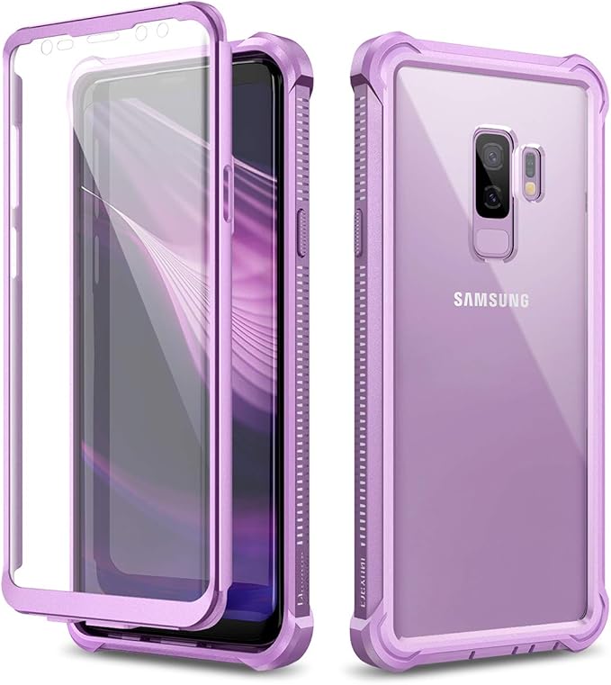 Amazon.com: Dexnor Galaxy S9+ Plus Case with Screen Protector Clear Military Grade Rugged 360 ...