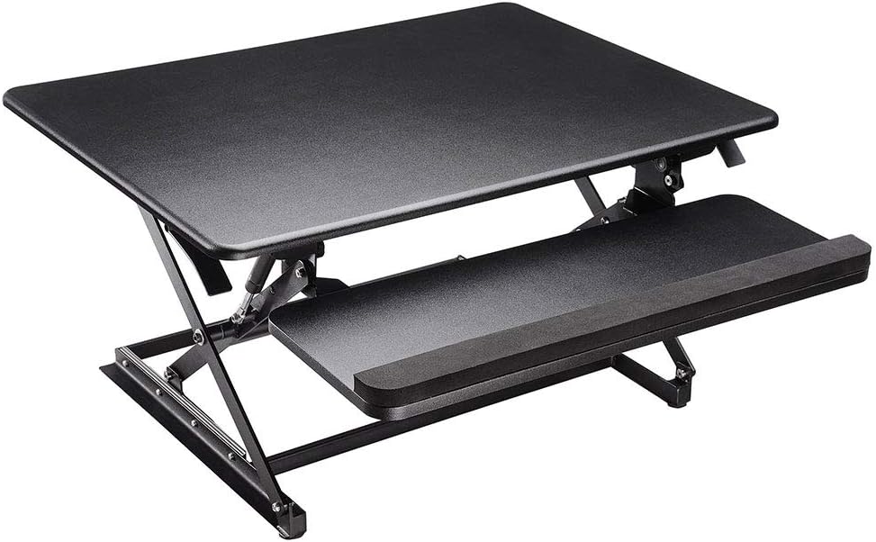 Amazon.com: Yescom Ergonomic Height Adjustable Computer Desk Sit-Stand ...