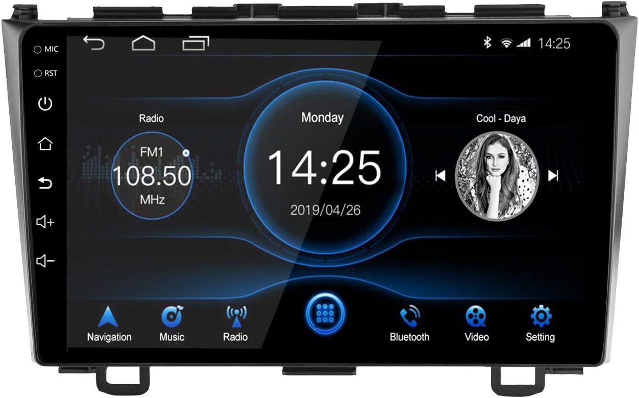 EZoneTronics 2 DIN Android 10 Car Radio Stereo fit for Honda CRV 2007 ...